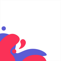 Liquid corner bubble Royalty Free Vector Image