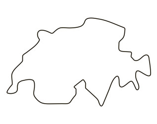 Switzerland Outline Map Vector Images (over 790)