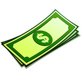 Money dollar note symbol icon design Royalty Free Vector