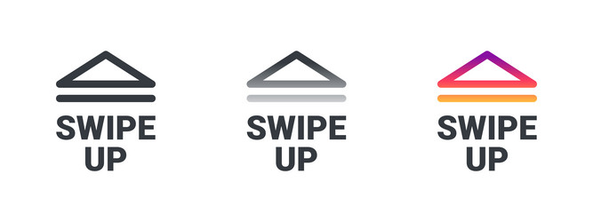 Swipe arrows icons button symbols scrolling Vector Image