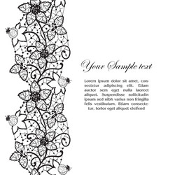 Floral lace Royalty Free Vector Image - VectorStock