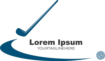 Golf template icon Royalty Free Vector Image - VectorStock