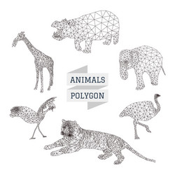 Animal Polygon Drawing Vector Images (over 2,200)