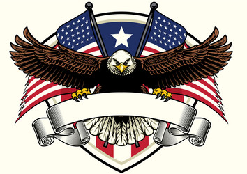 Eagle Holding a Ribbon Vector Images (28)