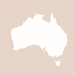 Map of australian sign silhouette world Royalty Free Vector