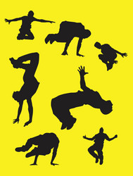 Parkour Royalty Free Vector Image - VectorStock