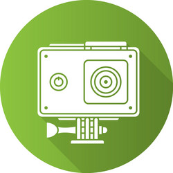 Action camera in protection case icon Royalty Free Vector
