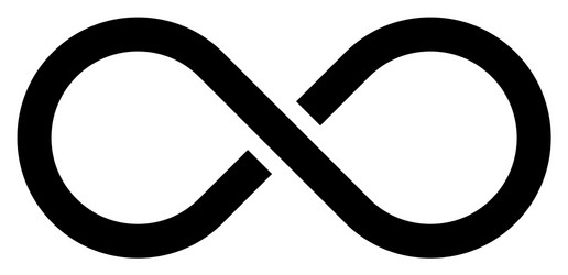 Infinity symbol Royalty Free Vector Image - VectorStock