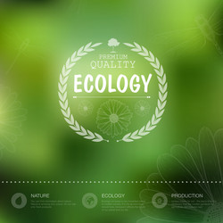 Ecology background Royalty Free Vector Image - VectorStock