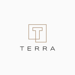 Letter t lettermark initial overlapping outline Vector Image