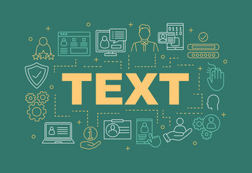 Account word concepts banner Royalty Free Vector Image