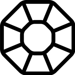 Purple amethyst isolated on white background Vector Image