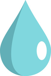 Drop icon blue isolated Royalty Free Vector Image