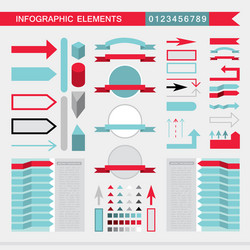 Infographic elements charts graph diagram Vector Image