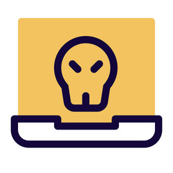 Malicious software exploiting the computer system Vector Image