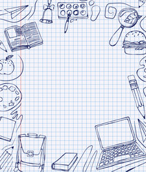 School test book 03 Royalty Free Vector Image - VectorStock