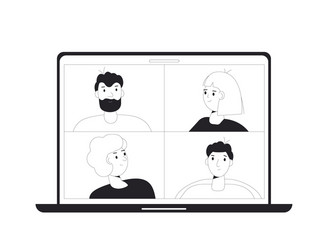 Virtual Conference Call Vector Images (over 7,100)