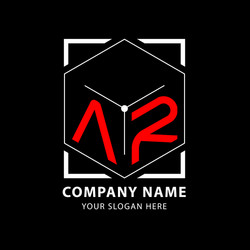 Ar logo letter design Royalty Free Vector Image