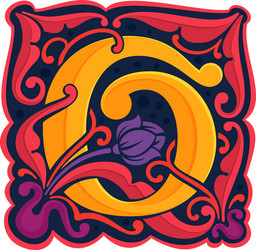 Letter O Gothic Vector Images (95)