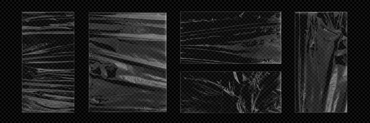 Plastic vinyl album cover wrinkle texture wrap Vector Image