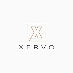 Letter x lettermark initial overlapping outline Vector Image