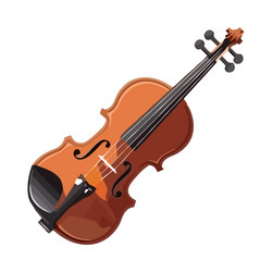 Classical fiddle instrument in symphony orchestra Vector Image