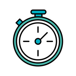 Time symbolized by clock face and minute hand Vector Image