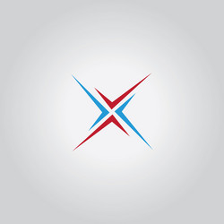 Letter x abstract logo Royalty Free Vector Image