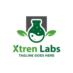 Modern lab logo design Royalty Free Vector Image