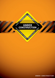 Under construction sign Royalty Free Vector Image