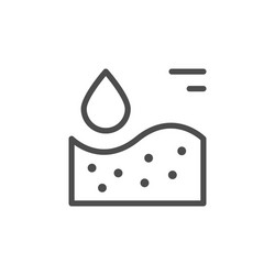 Salinity water icon amount salts in a sea Vector Image