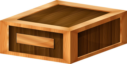 Wooden boxes in different colors Royalty Free Vector Image