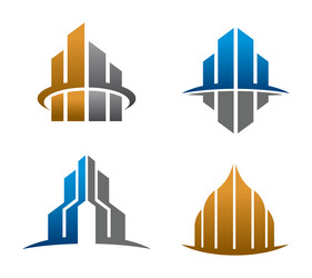 City center logo template design Royalty Free Vector Image