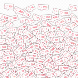 Social media icons media overload concept Vector Image