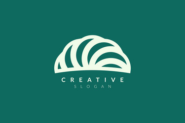 Stage logo design minimalist and modern design Vector Image