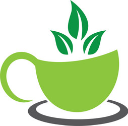 Cup of tea icon cartoon Royalty Free Vector Image