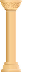 Greek column icon cartoon style Royalty Free Vector Image