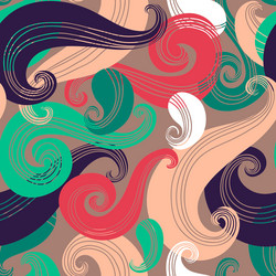 Colorful wave frame Royalty Free Vector Image - VectorStock