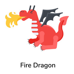Fire dragon Royalty Free Vector Image - VectorStock