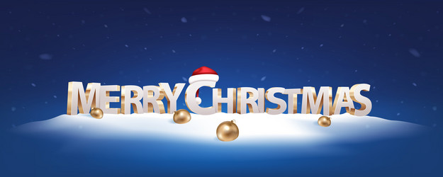 Merry christmas poster Royalty Free Vector Image