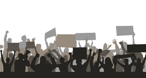 Crowd Protest Vector Images (over 8,800)