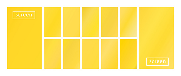 Mobile screen lock display collection of colorful Vector Image