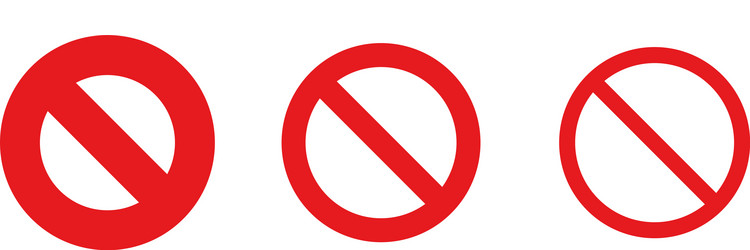 Circle Strikethrough Vector Images (over 120)