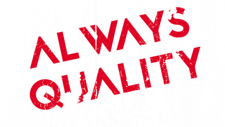Always quality rubber stamp Royalty Free Vector Image