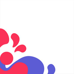 Liquid corner bubble Royalty Free Vector Image