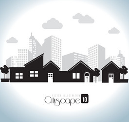 Urban cityscape Royalty Free Vector Image - VectorStock