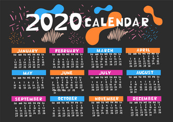 Emo calendar 2011 Royalty Free Vector Image - VectorStock
