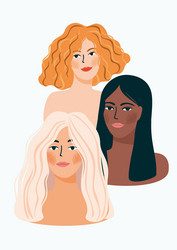 Isolated of abstract women Royalty Free Vector Image