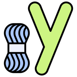 Alphabet Letter Y Yarn Vector Images (97)
