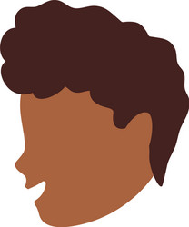 Afro man faceless head Royalty Free Vector Image
